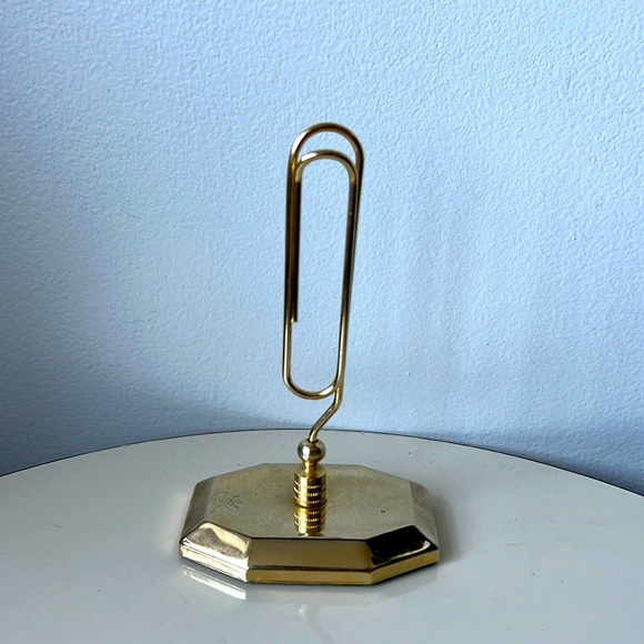 Other | Brass Paper Clip Photopaper Holder | Poshmark